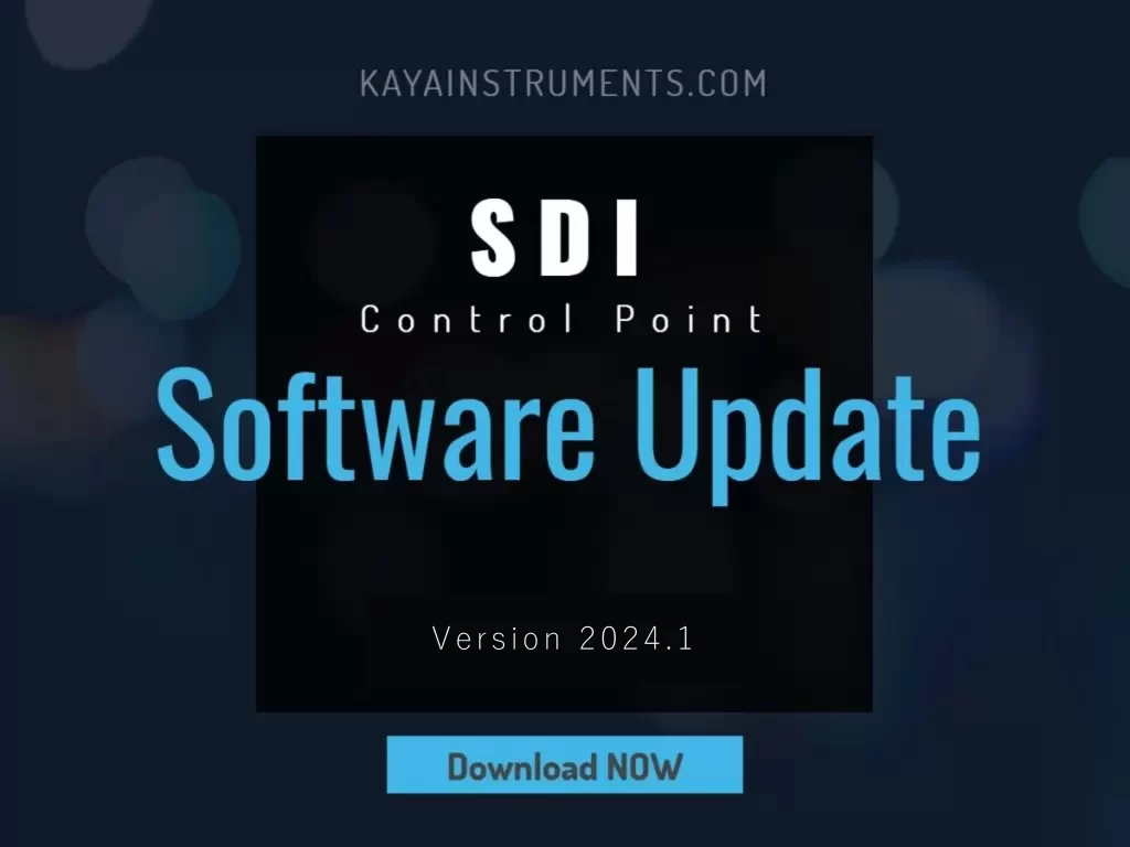 New software version: SDI Control Point 2024.1